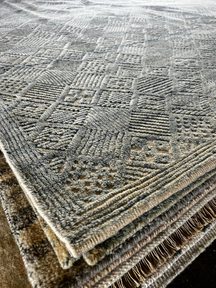 Long Duk Dong AKA The Donger 8x10 Light Blue and Ivory High Low Hand-k ...